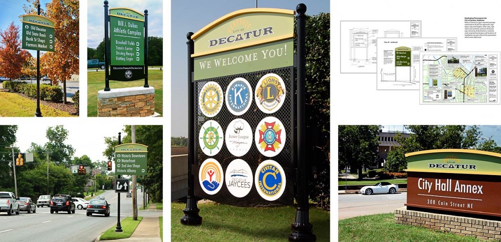 The McComm Group » Decatur Wayfinding Signage